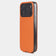 Alpine goat leather case iPhone 17 Pro magnetic flap – Handmade